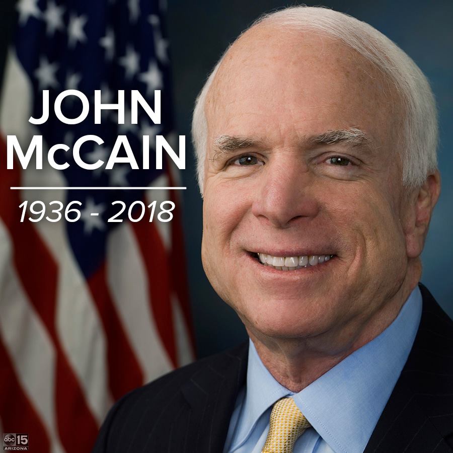 Rest in peace Senator McCain. Two years ago today, then-Arizona Senator ...