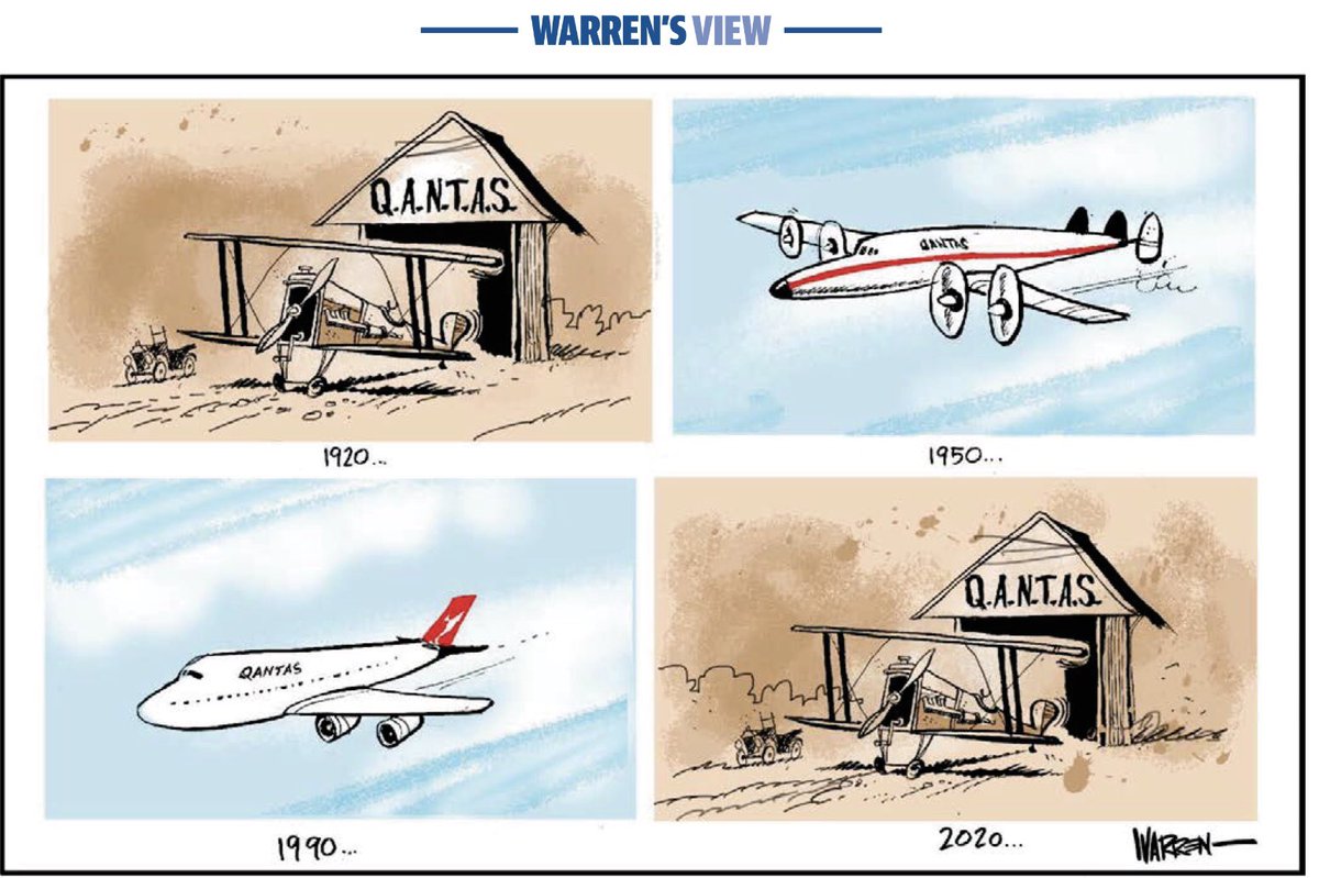 Sad : Warren Brown cartoon dailytelegraph brilliant Sad Qantas corona ...