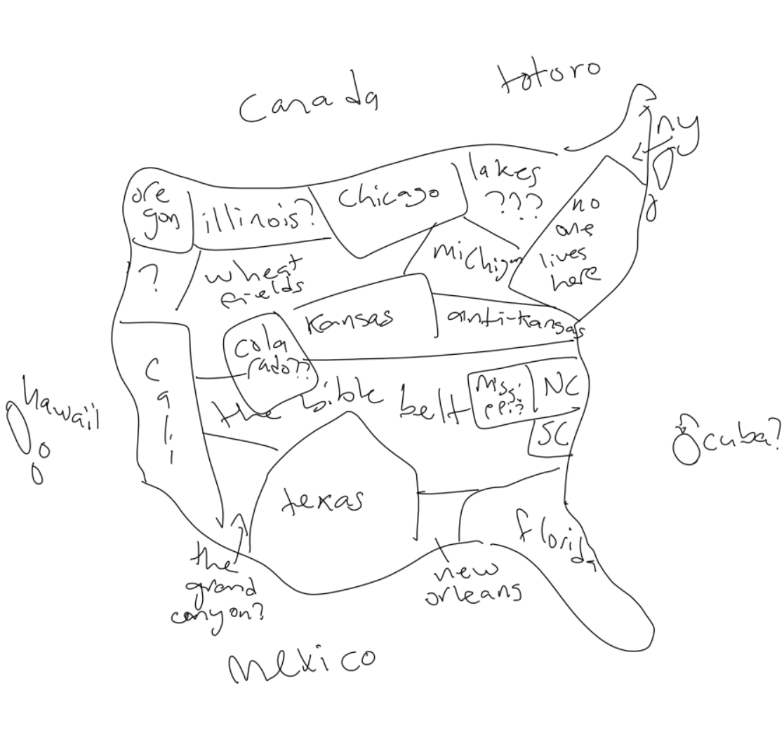 「americans rate my geography knowledge 」finchの漫画