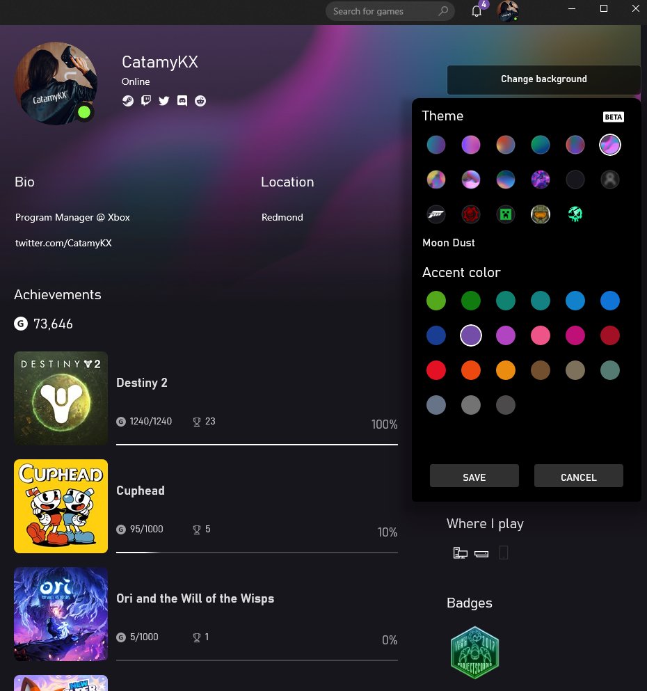 Xbox One Background Theme