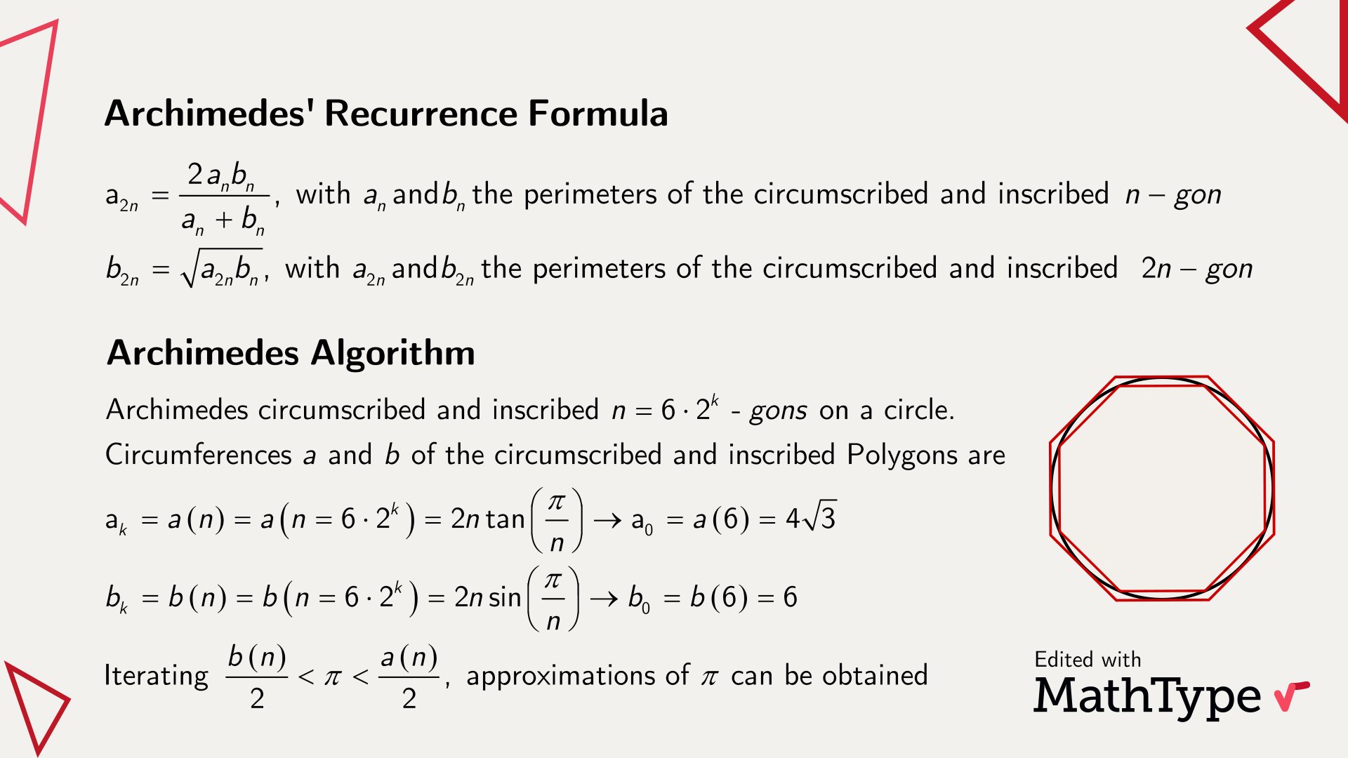 Archimedes Formula