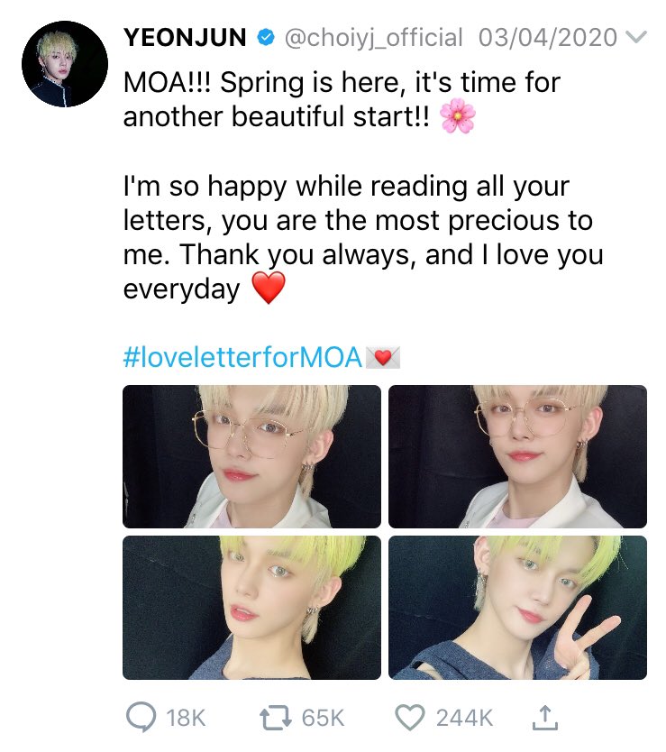 eli⁷ on Twitter: "yeonbin au where solo artist yeonjun's company opens a fanmail event and ...