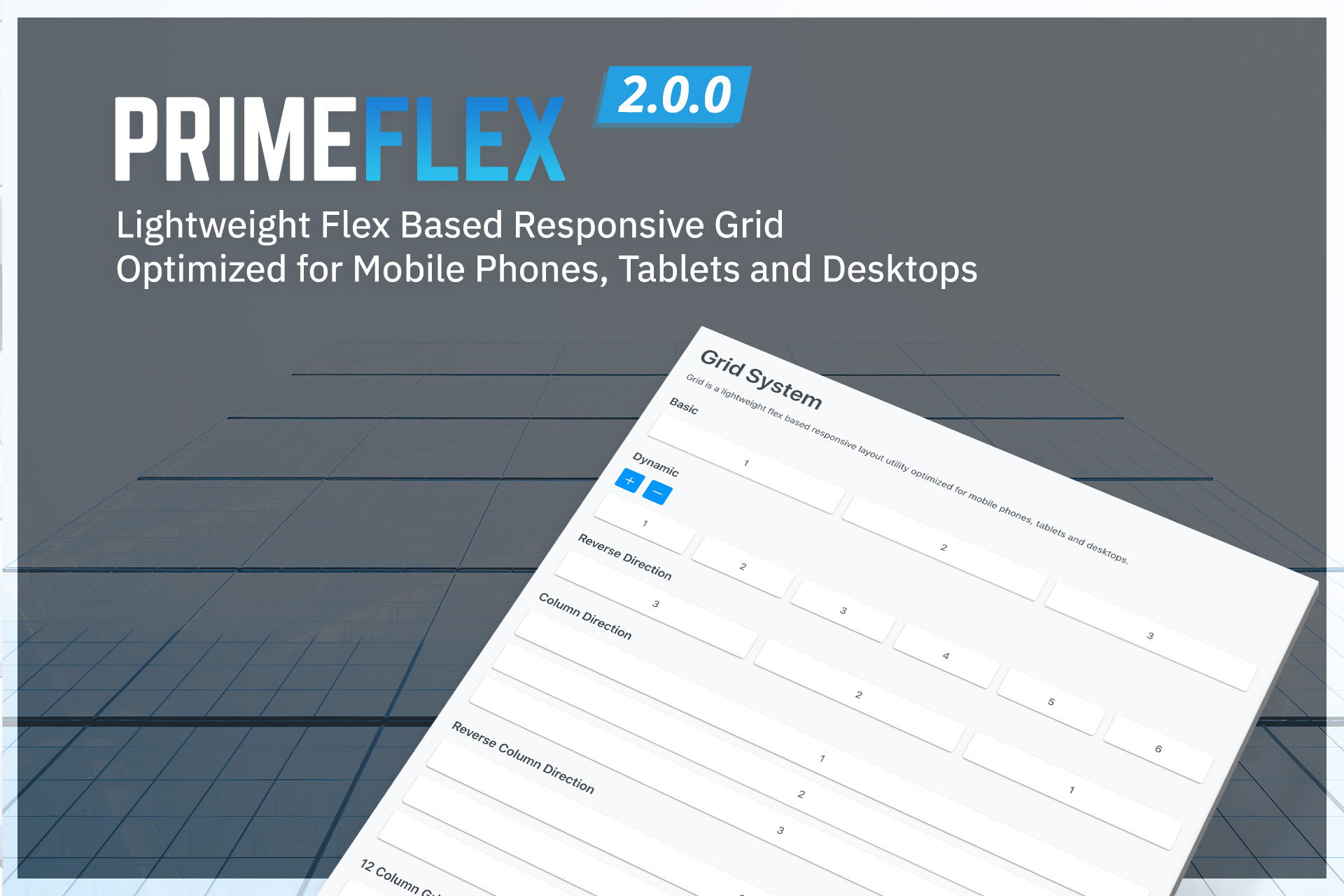 PrimeNG on Twitter: "PrimeFlex 2.0.0 is now final! The perfect companion for PrimeNG with ...