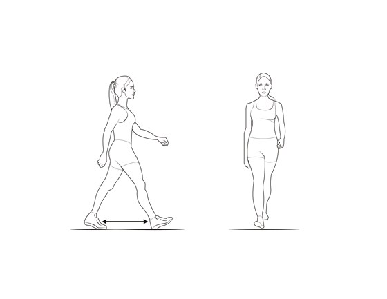 Girl Walking Forward Drawing