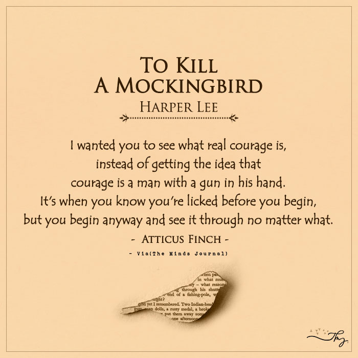 To Kill A Mockingbird Quotes Courage