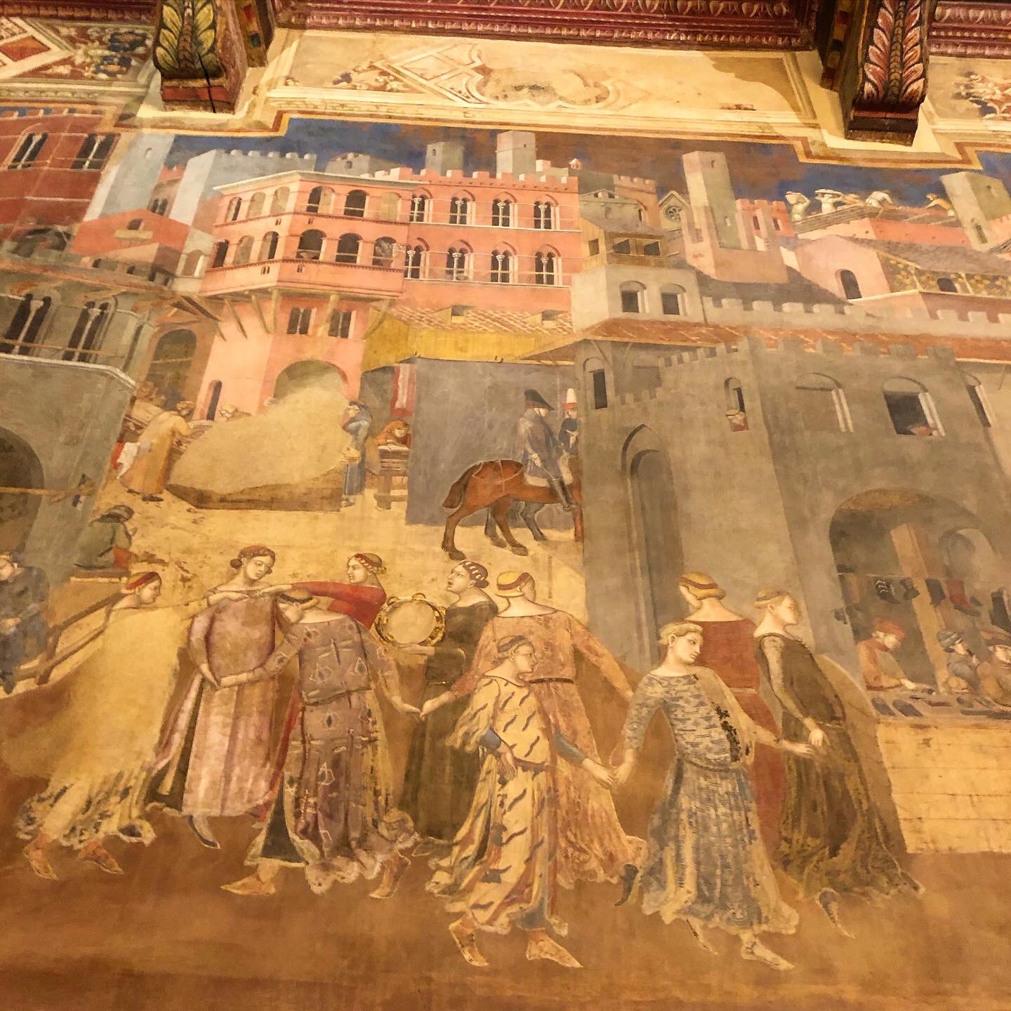 Allegory Of Good Government Ambrogio Lorenzetti