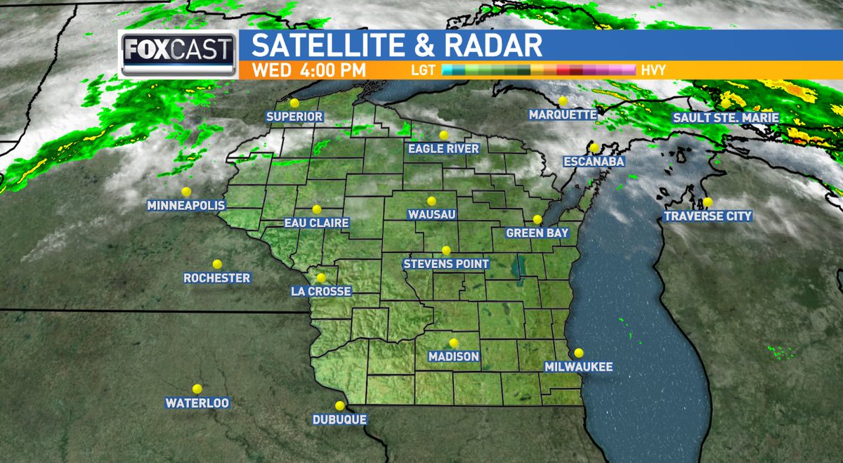 Your late afternoon satellite and radar view. wiwx | FOX 47 Madison ...