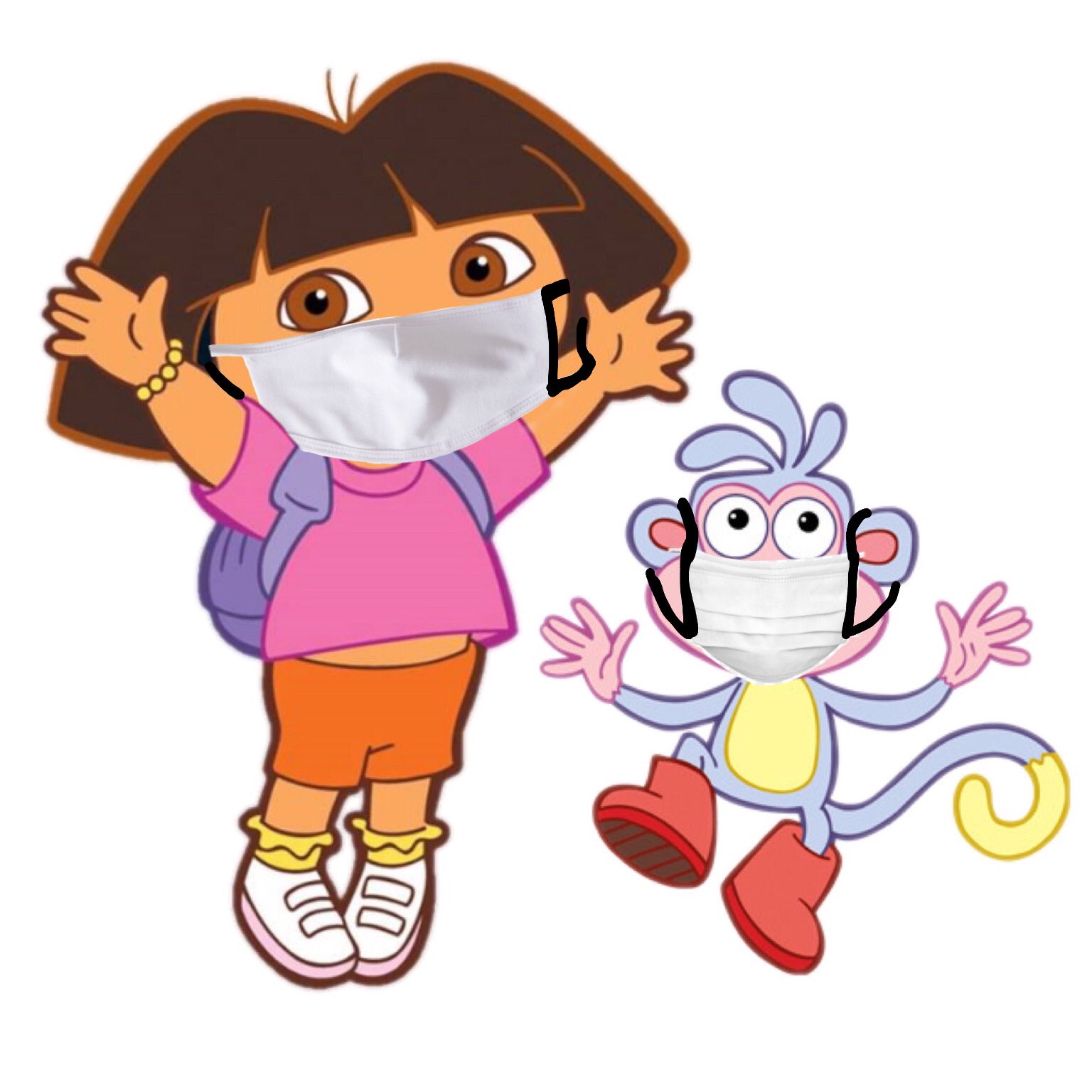 Dora The Explorer Face Clipart
