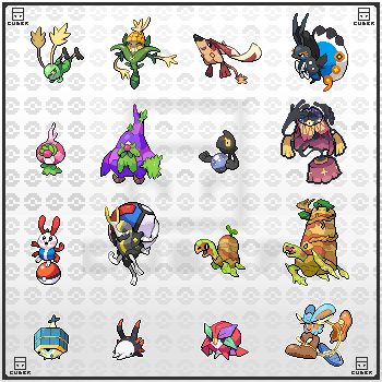 Fakemon Sprites Starters