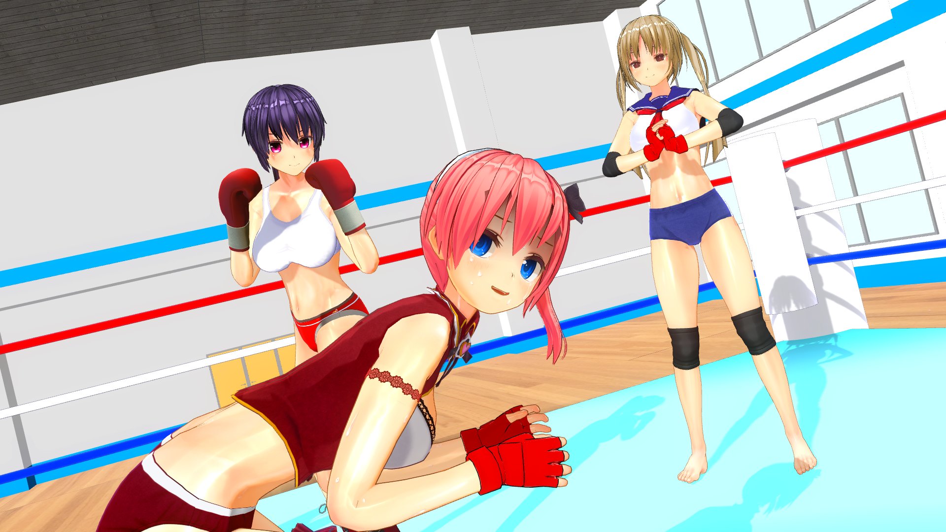 三角すい＠KENZEN水着配布中 on Twitter: "k.pngさん(@K_png_CM3D2)の女の子達を全員出力してみました。 零華さんはロングさん達に囲まれてしまった！ 戦おうと ...