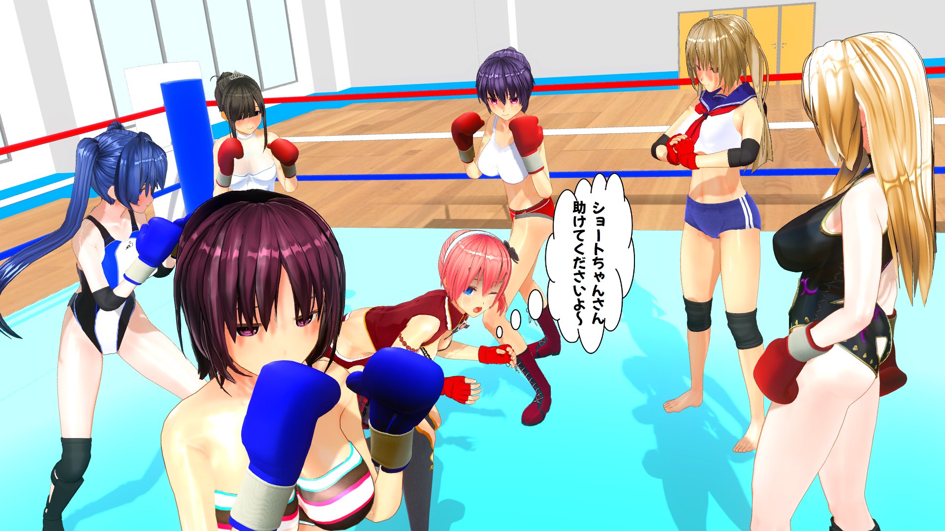 三角すい＠KENZEN水着配布中 on Twitter: "k.pngさん(@K_png_CM3D2)の女の子達を全員出力してみました。 零華さんはロングさん達に囲まれてしまった！ 戦おうと ...