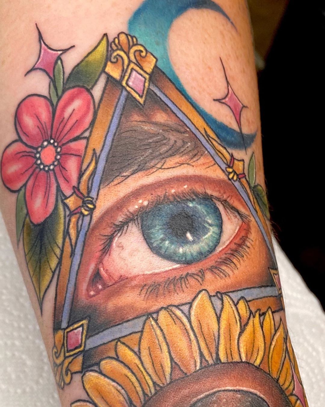 Traditional All Seeing Eye Tattoo