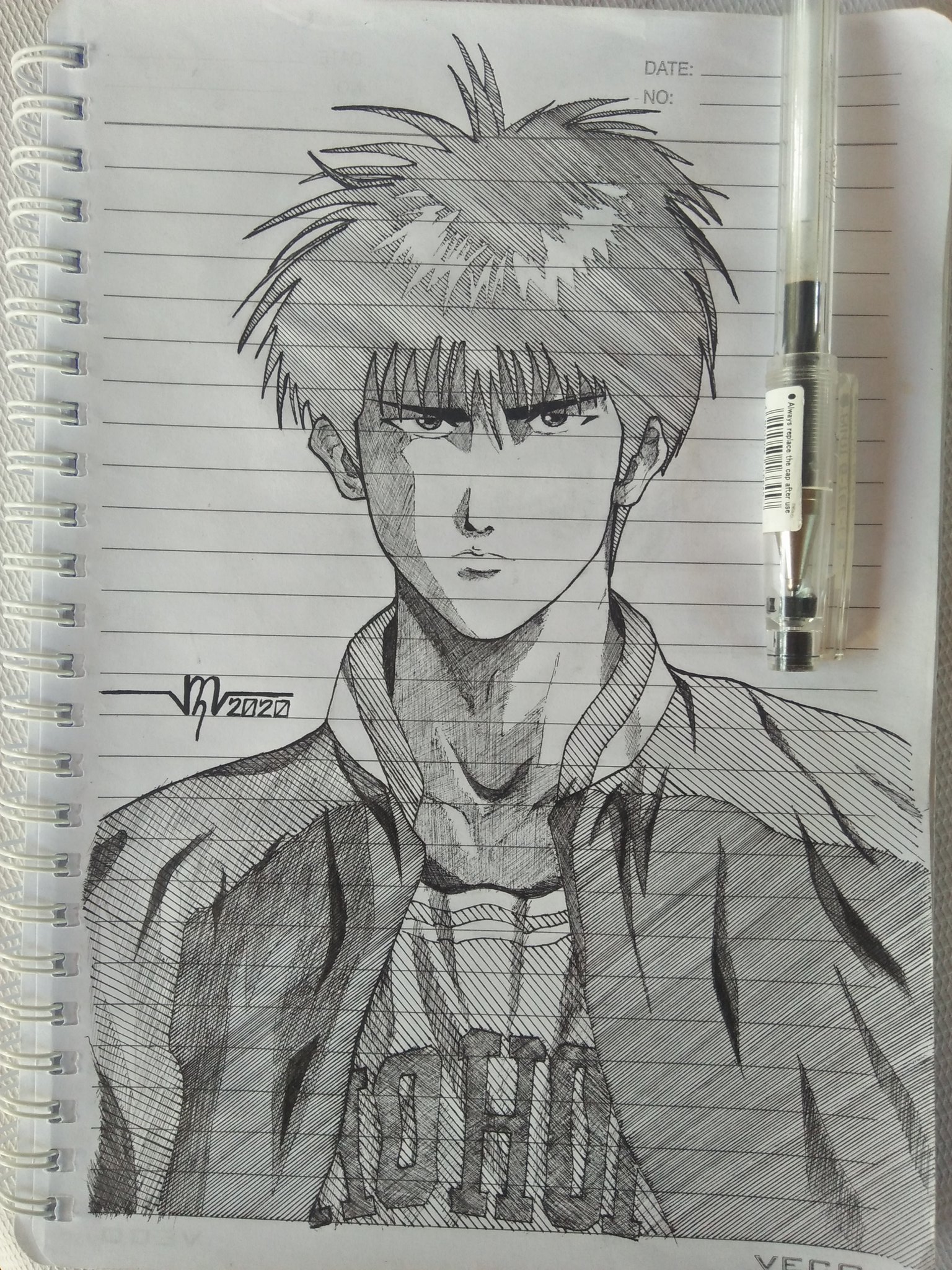 Kaede Rukawa Drawing