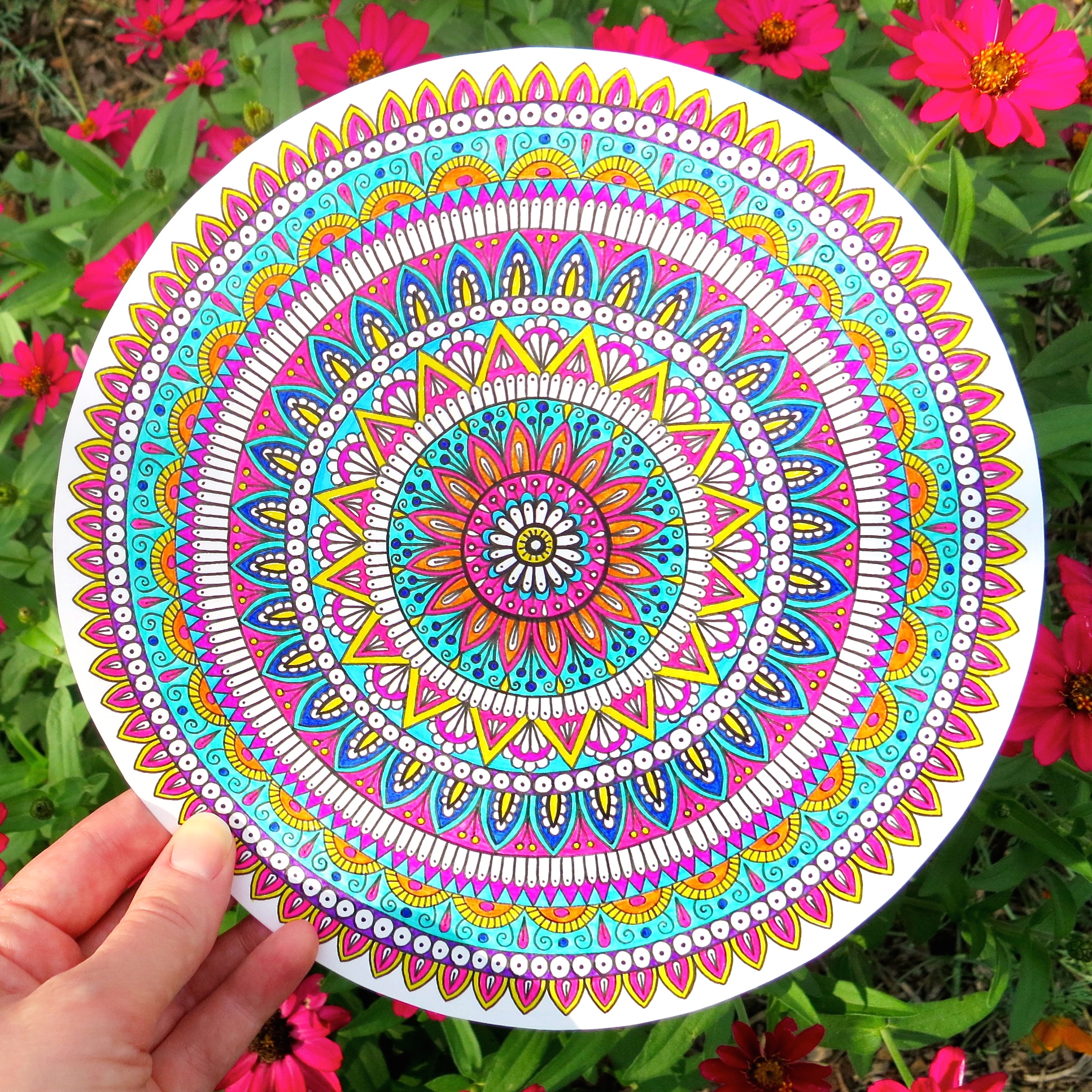 Beautiful Colorful Mandalas Life Of Colour Mandala Painting Kit The