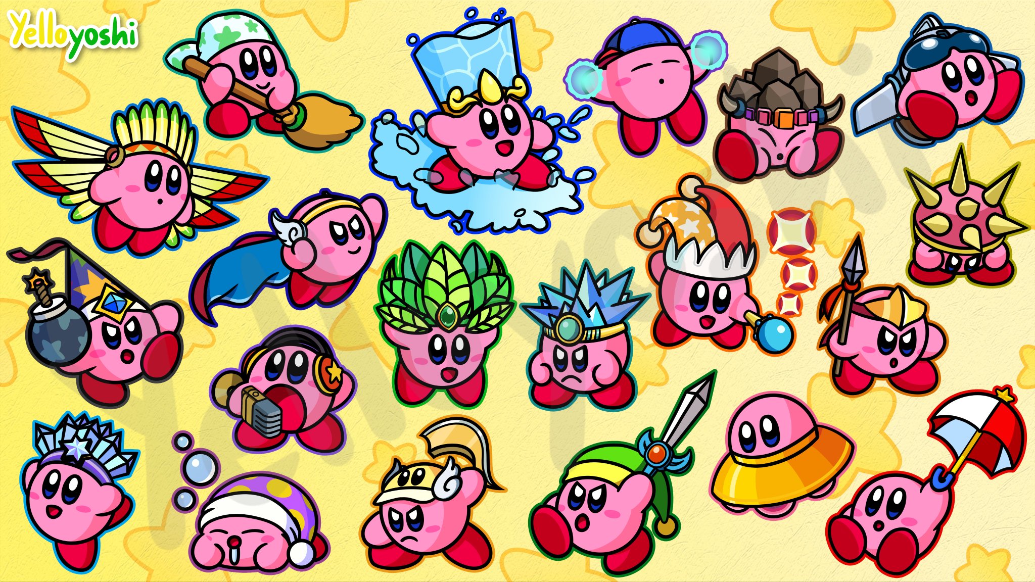 List Of All Kirby Powers