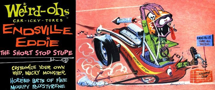 Weird-Ohs Car-Icky-Tures, Plastic Model Kits Box Art | Cory Doctorow ...