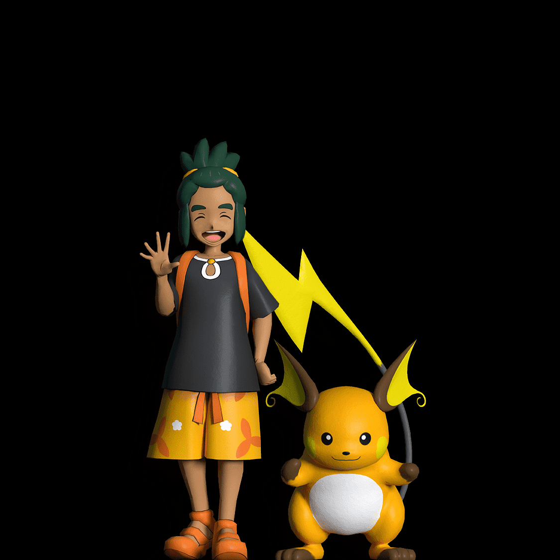 Raichu And Pikachu Dancing