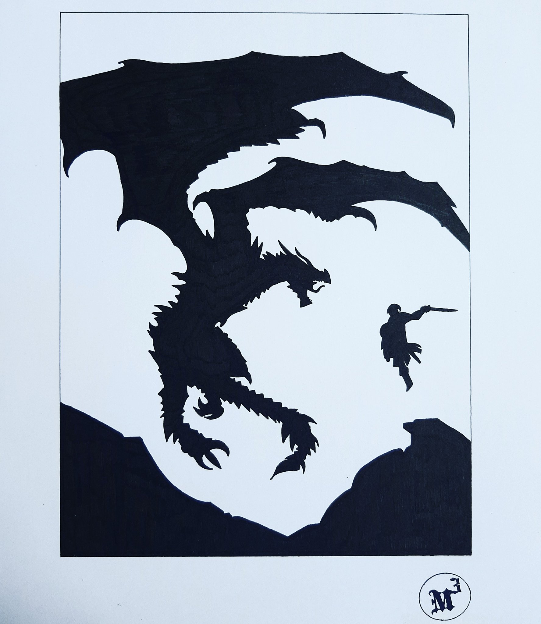 Skyrim Alduin Drawings In Pencil