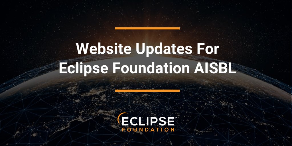 Eclipse Foundation on Twitter: "We're making some important changes to our website to support ...