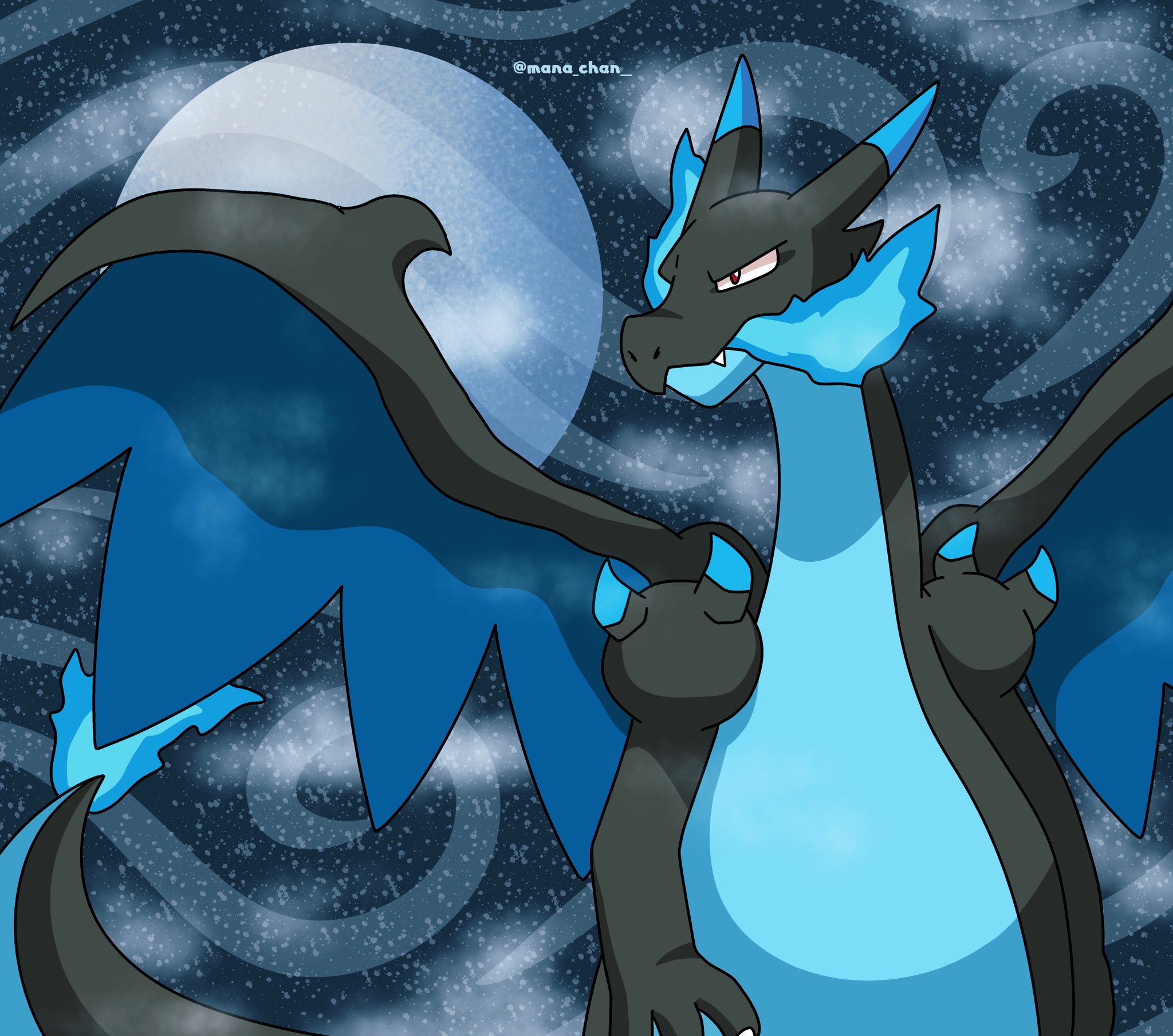 Mega Charizard X Fan Art