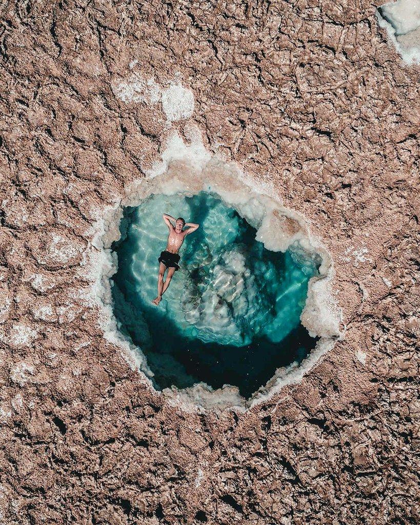 Qattara Depression Sinkhole Landscapes Of Saudi Arabia Desert