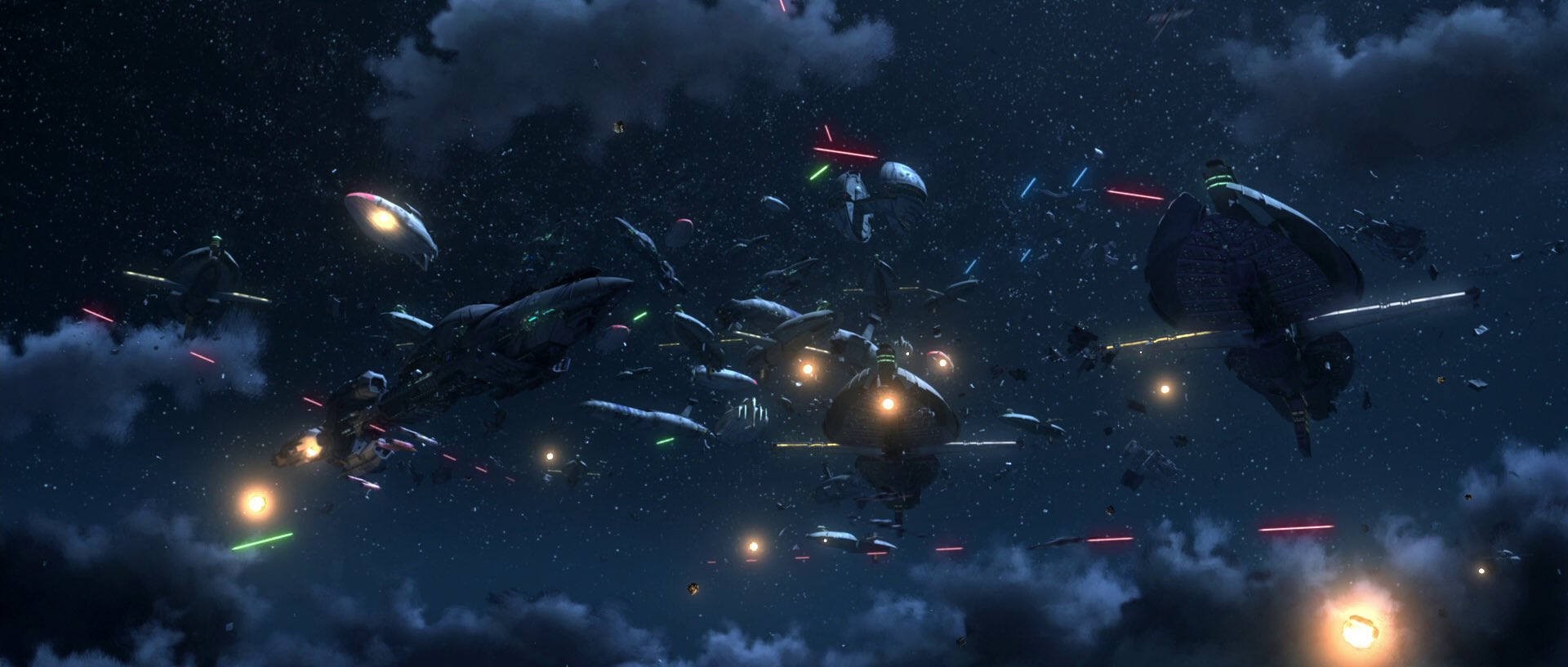 Star Wars Clone Wars Space Battle