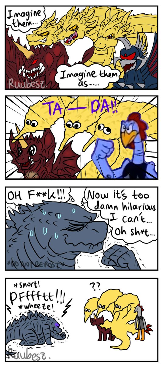 「Junior is getting along with SpaceGodzilla so well! #Godzill」Ruubesz ...