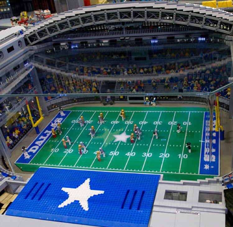 Lego Cowboys Stadium Texas Tech Jones AT&T Stadium Mini Replica Model