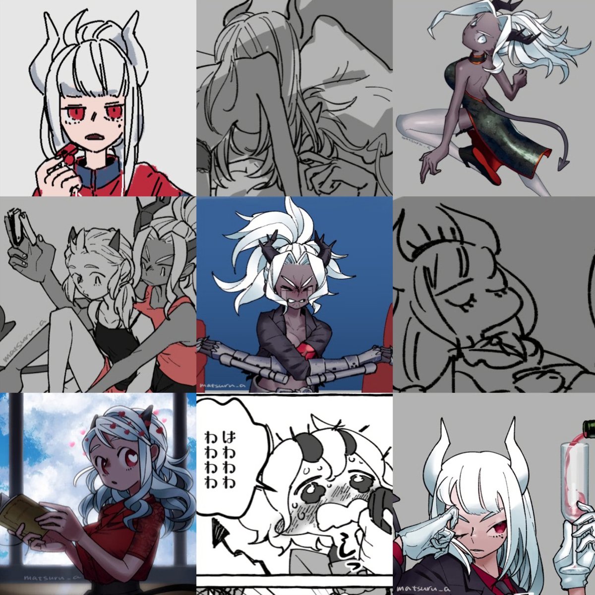 helltaker「GANBARE bub-chan #Helltaker 」松鶴＠低浮上の漫画