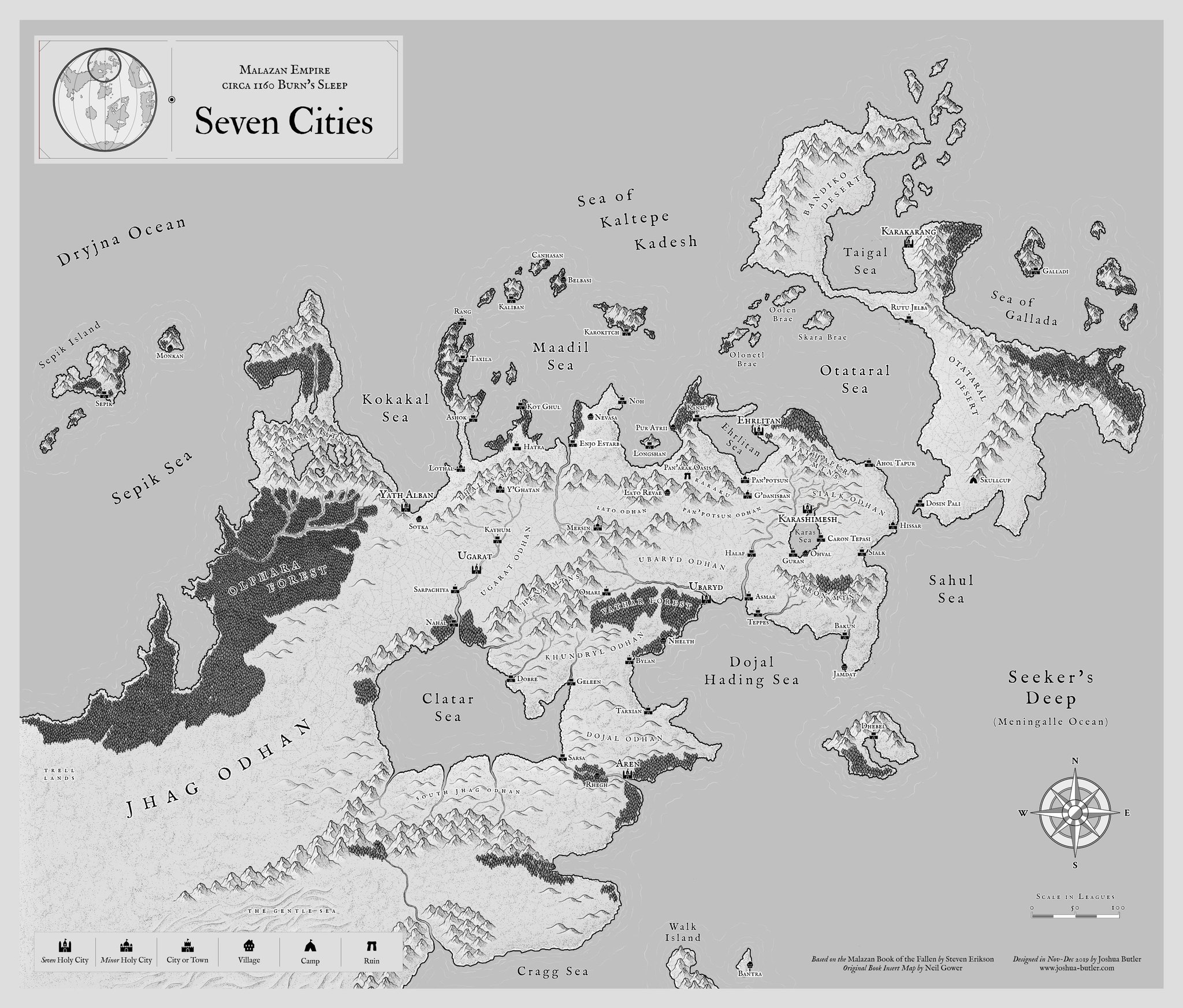 Malazan Book Of The Fallen Map