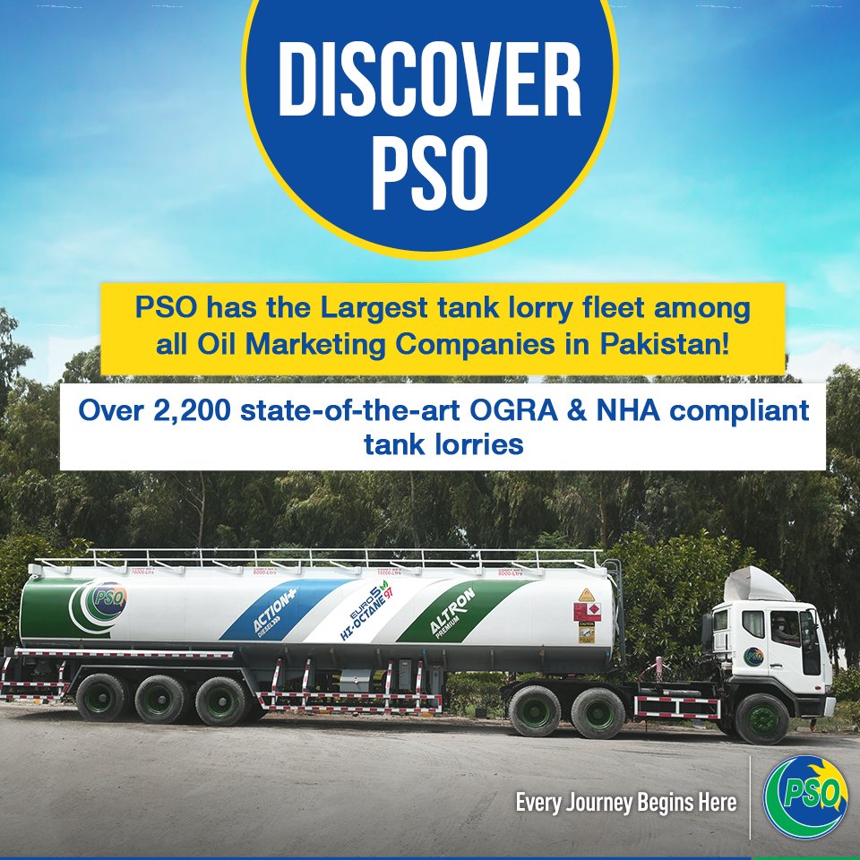 PSO on Twitter: "PSO takes pride in having the Largest fleet of state-of-the-art tank lorries ...