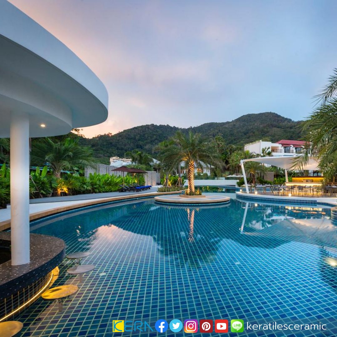 Keratiles Ceramic กระเบื้องสระว่ายน้ำและตกแต่ง on Twitter: "The weekend with a nice pool view is ...