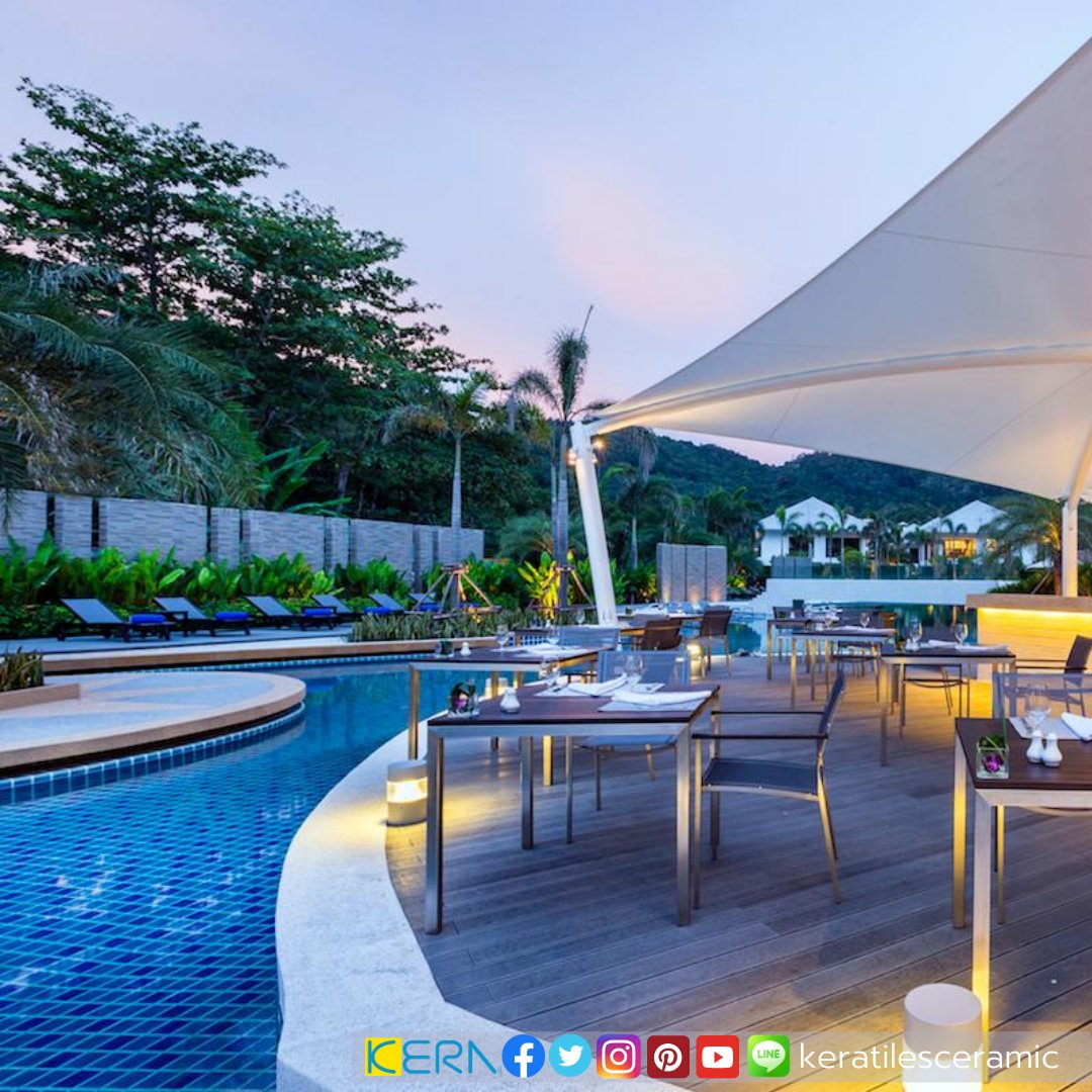 Keratiles Ceramic กระเบื้องสระว่ายน้ำและตกแต่ง on Twitter: "The weekend with a nice pool view is ...