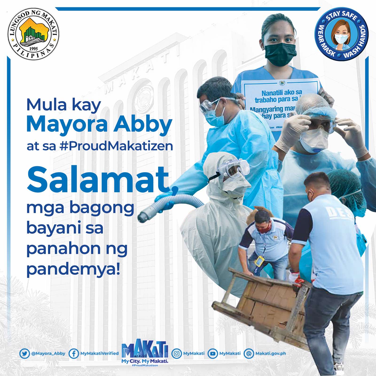 Mayora Abby on Twitter: "Nais naming kilalanin at parangalan ang mga bagong bayani sa panahon ng ...