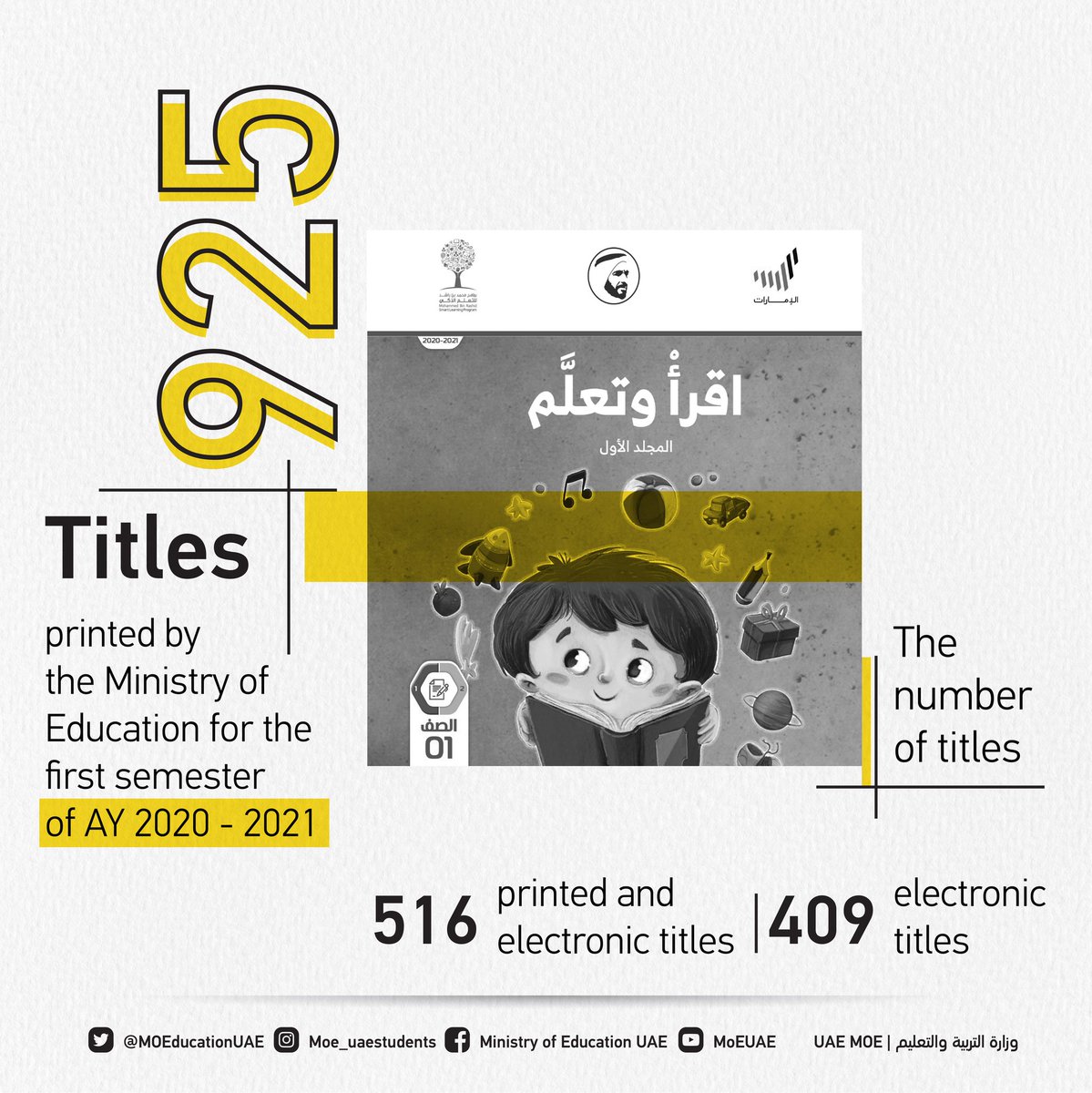 8 million and 600 thousand books printed by the Ministry of Education ...