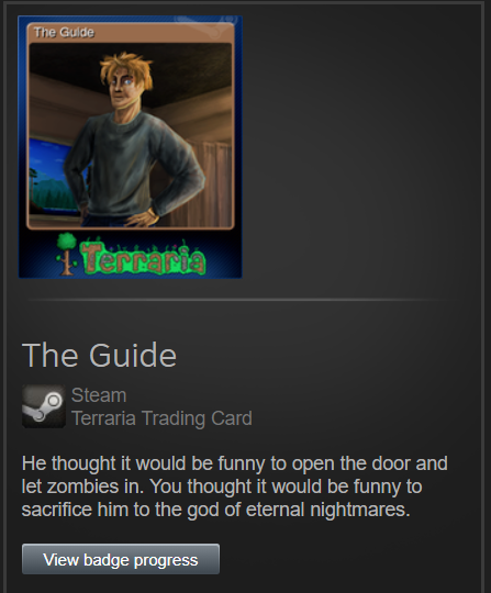 Terraria Trading Cards