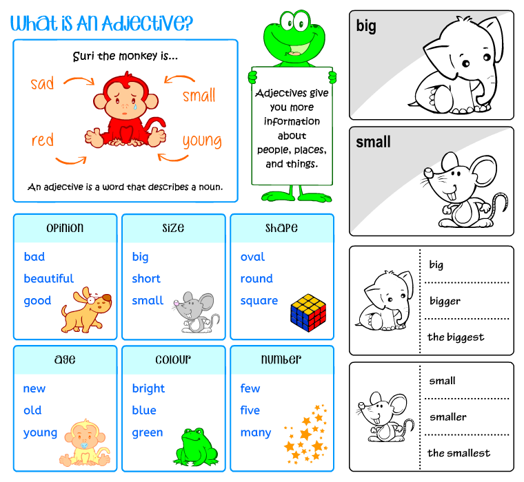 Adjective Picture Cards