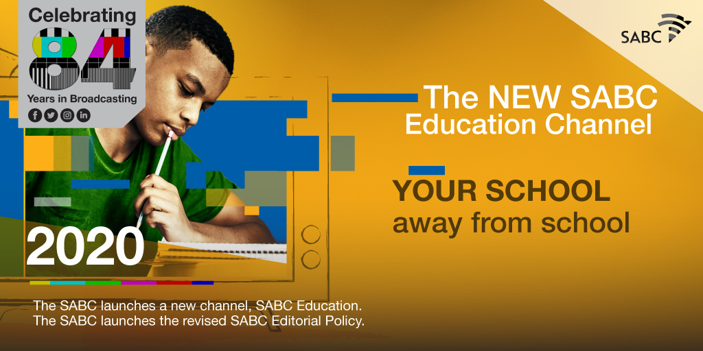 SABC on Twitter: "SABC News app launched in 2019, then 2020 the SABC Education channel ...