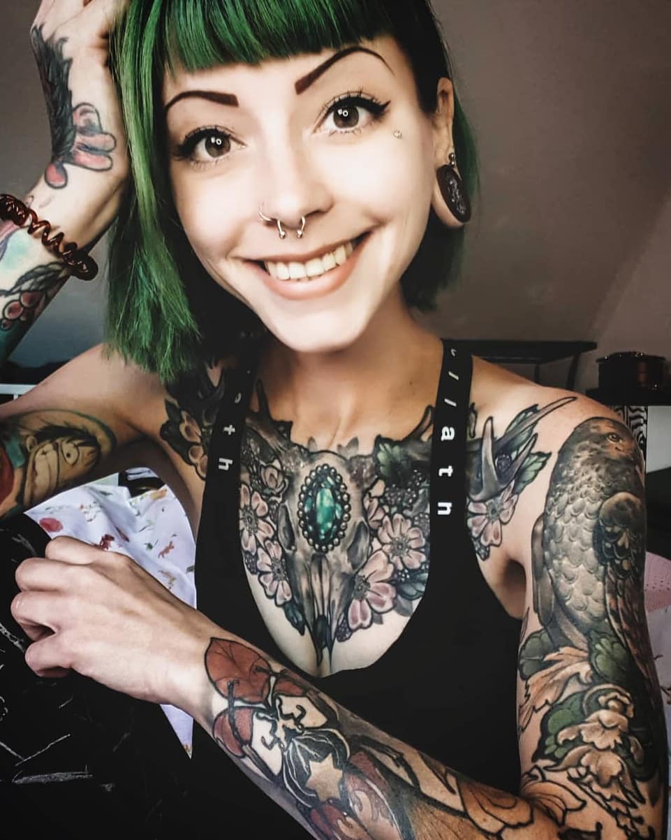 World Tattoo Gallery On Twitter Tattooed Girl © Anne Kotimstrumpf