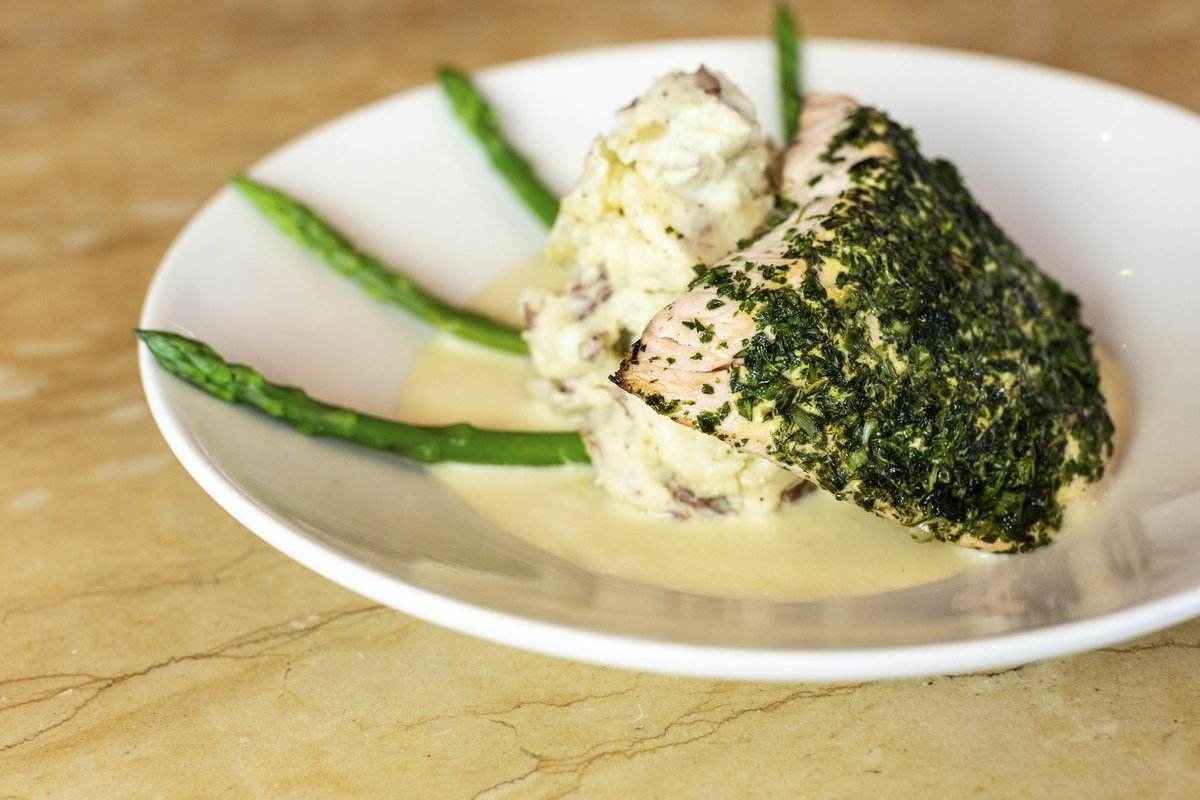 Herb Crusted Filet Of Salmon Cheesecake Factory