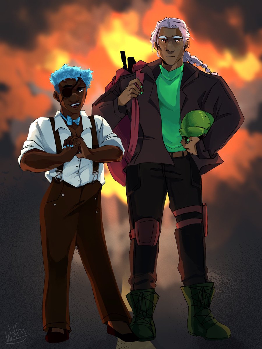 「drthfyguhi ngl im v glad it turned out well cause the origin」Wolfy🌈の漫画