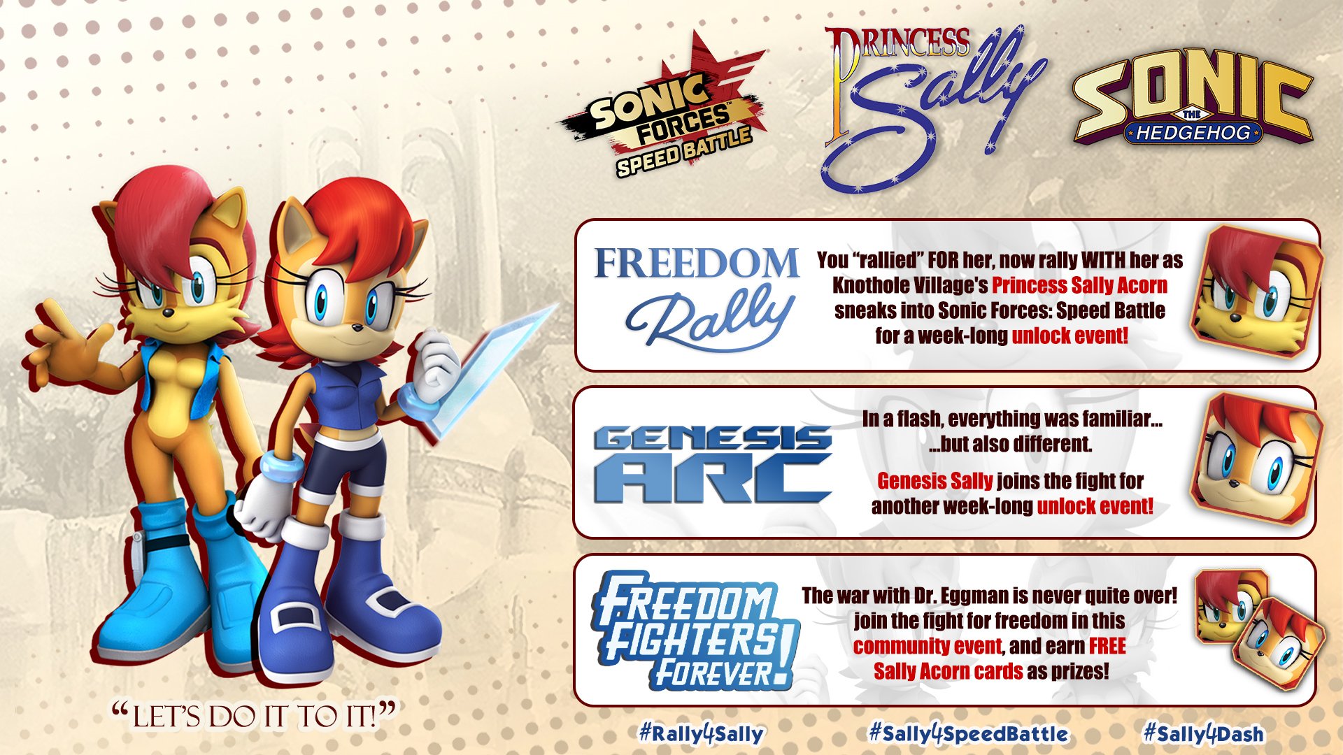 Princess Sally Acorn Wallpaper