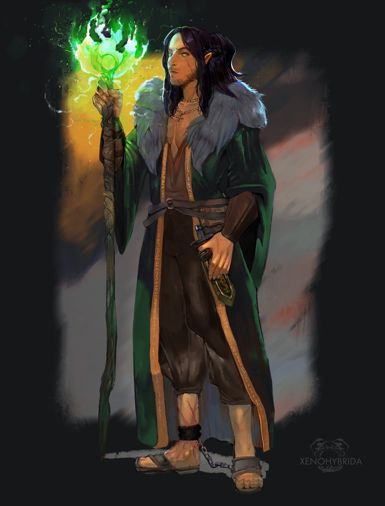 ･ﾟXenoHybrida ﾟ･ on Twitter: "~ DnD Commission of a Half Elf Druid was fun to do