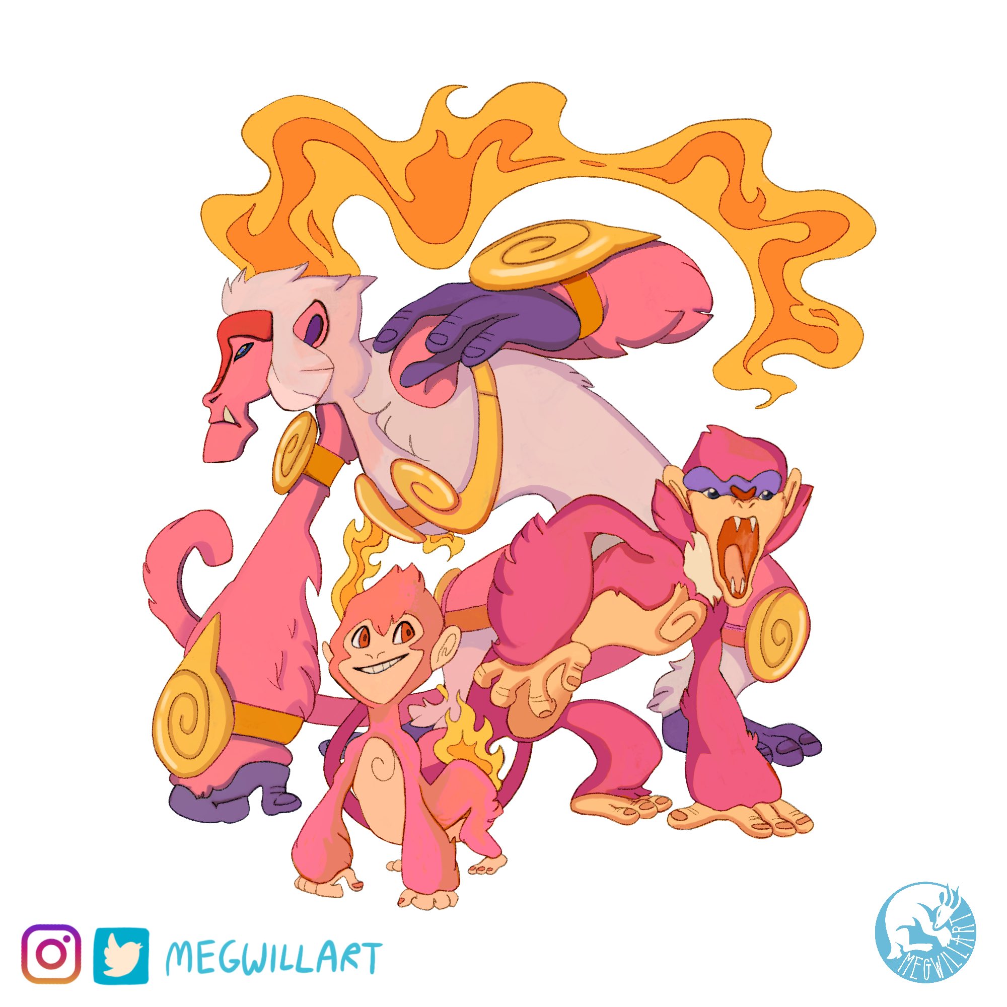 Pokemon Chimchar Mega Evolution