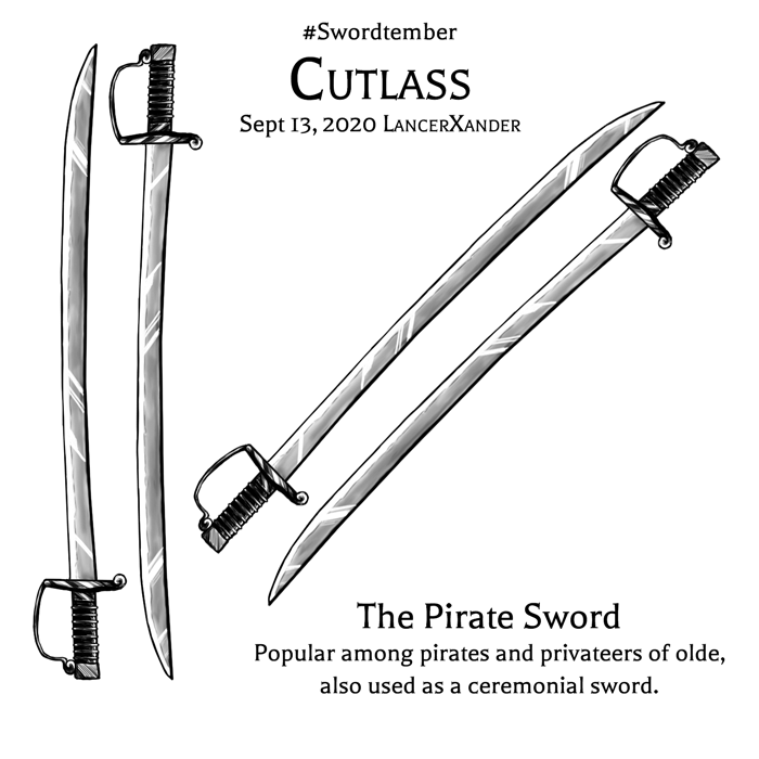 Cutlass Sword Drawing
