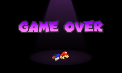 Game Over Screen Mario