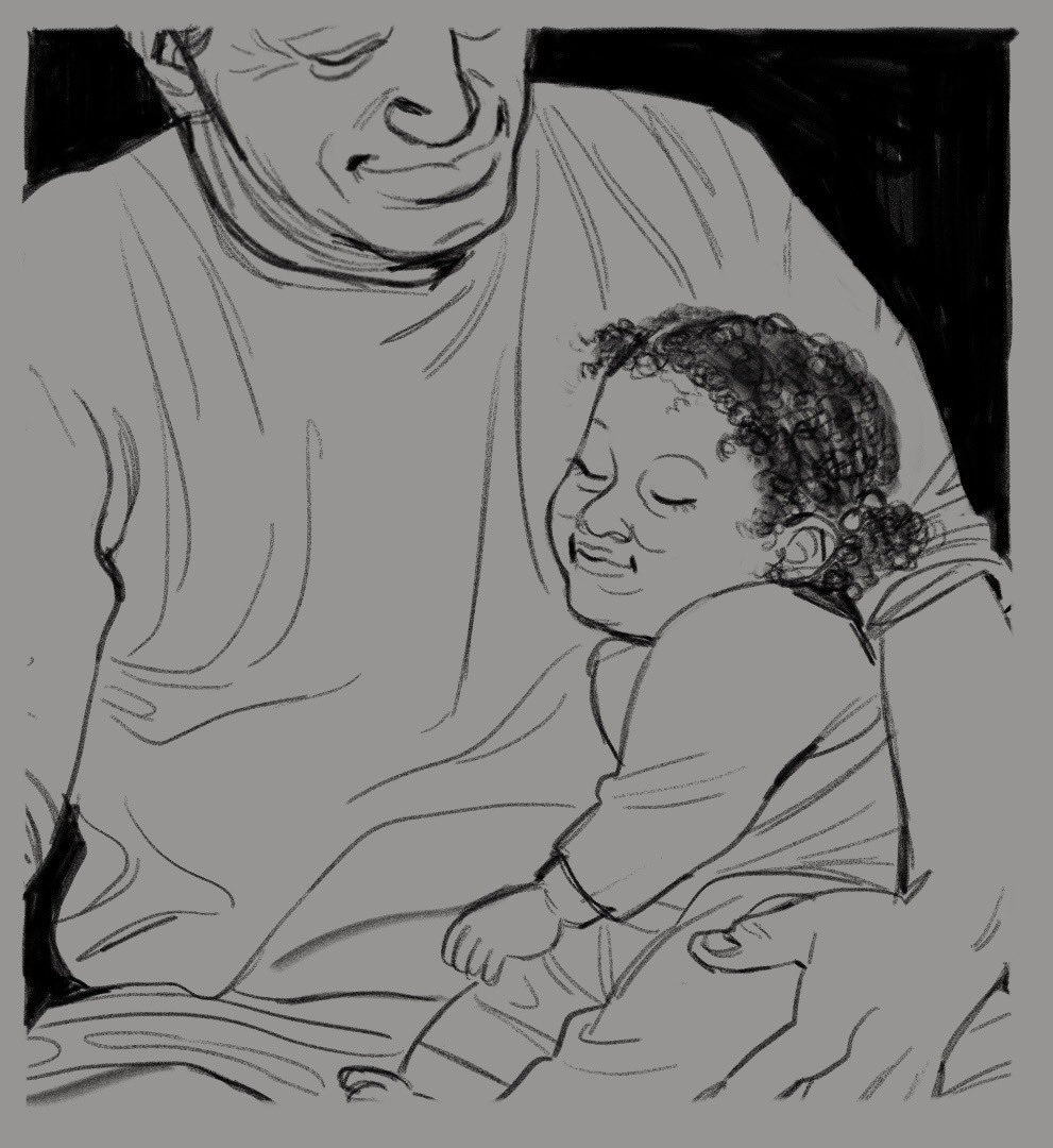 「anyway good dad alert 」sintin struggle tweetsの漫画