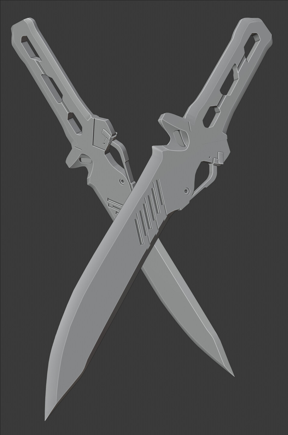 Futuristic Combat Knife