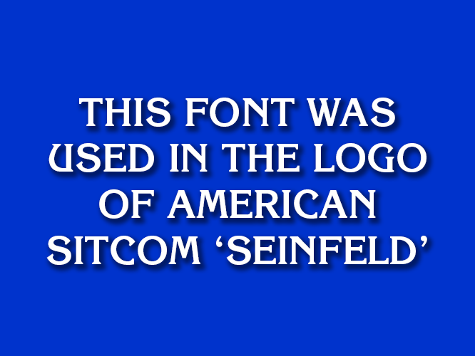 Jeopardy Font