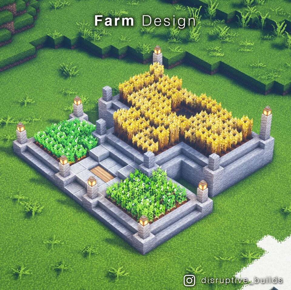 Minecraft Farm Layout